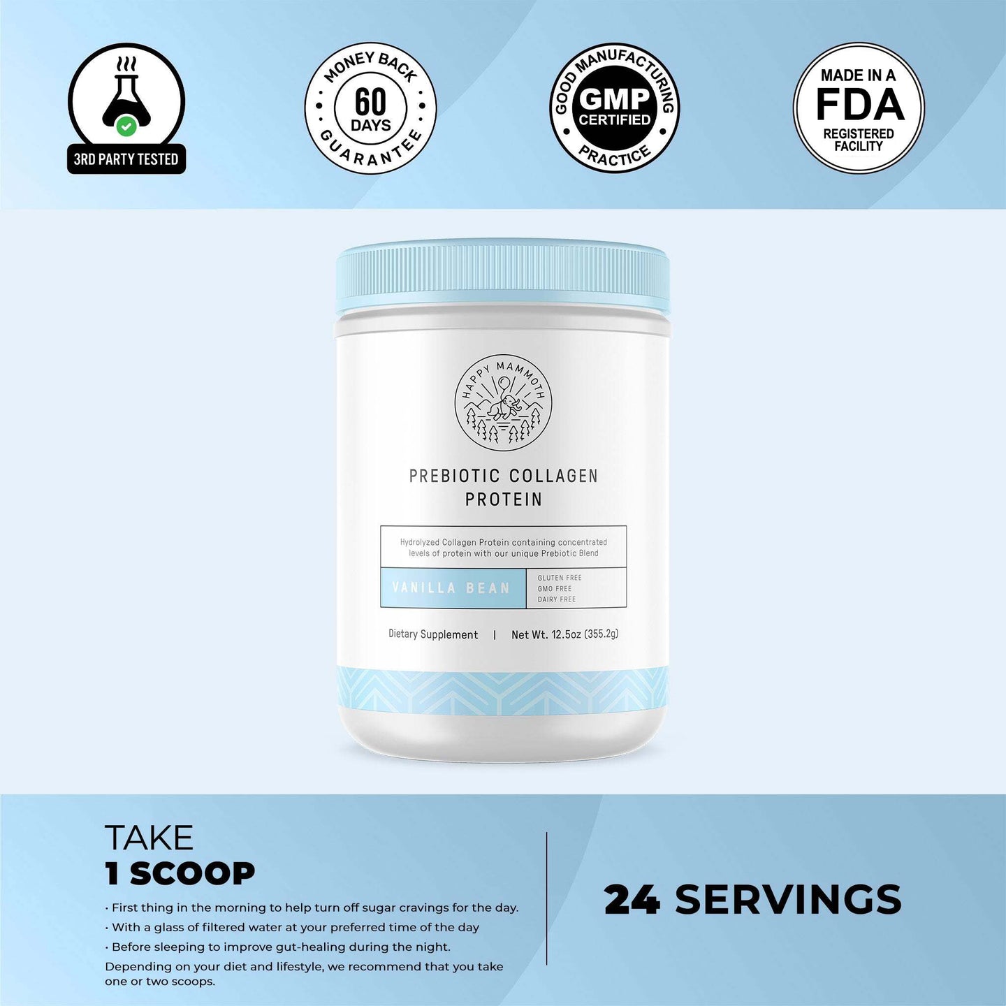 Prebiotic Collagen Protein: Heal Your Gut, Feel Amazing – Happy Mammoth